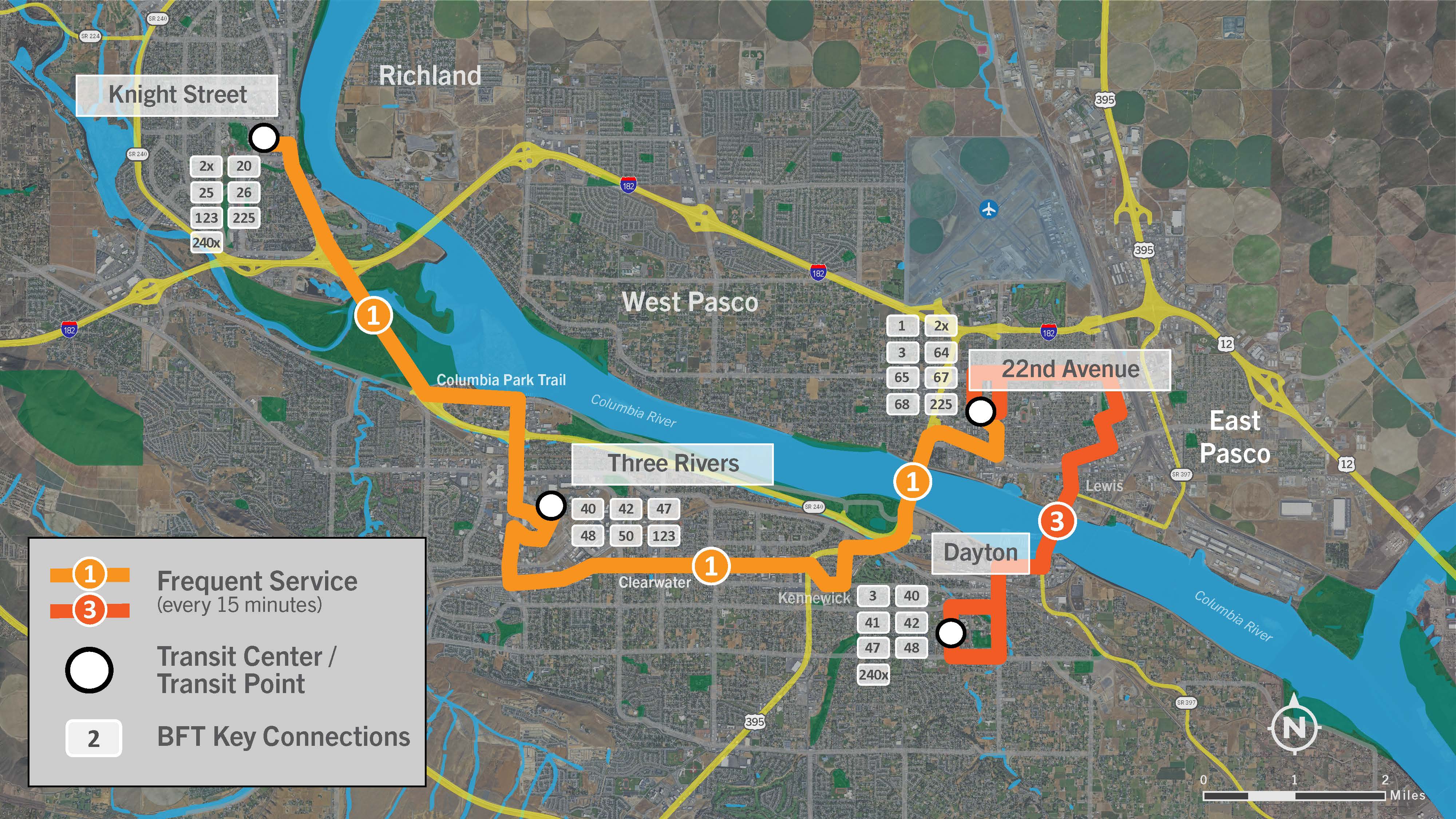 Frequent Service Corridor - Ben Franklin Transit